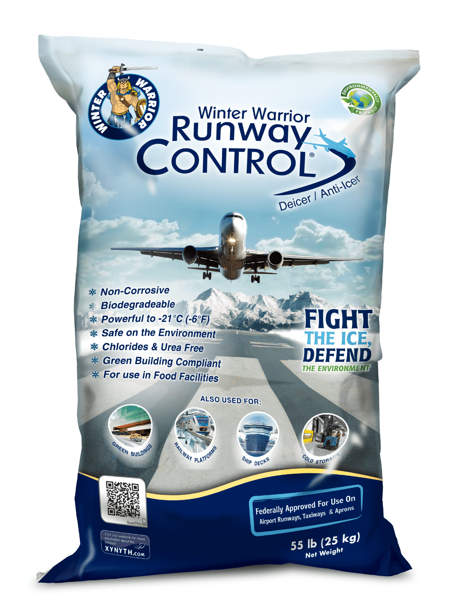 Xynyth Winter Warrior Runway Control Ice Melt Pallet of 40 55lb bags ...